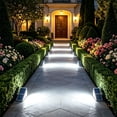 Solar Powered Stair Step Lights, 2 Color Modes, Rainproof Outdoor ...
