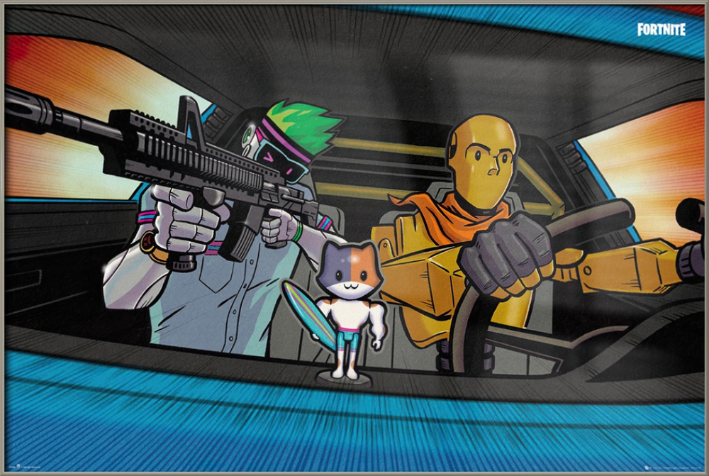 Fortnite - Framed Gaming Poster / Print (Valet) (Size: 36" X 24 ...