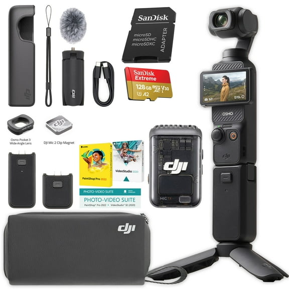 DJI Osmo Pocket 3 Creator Combo Bundle with Clip-On Transmitter ...