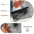 Abstract Boho Round Rug 7ft Washable Circle Rugs Non Slip Flowers ...