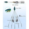 Johnson Sprite Redfish Fishing Lures, 2-Piece Kit, Gold, 2.25 in, 1/2 ...