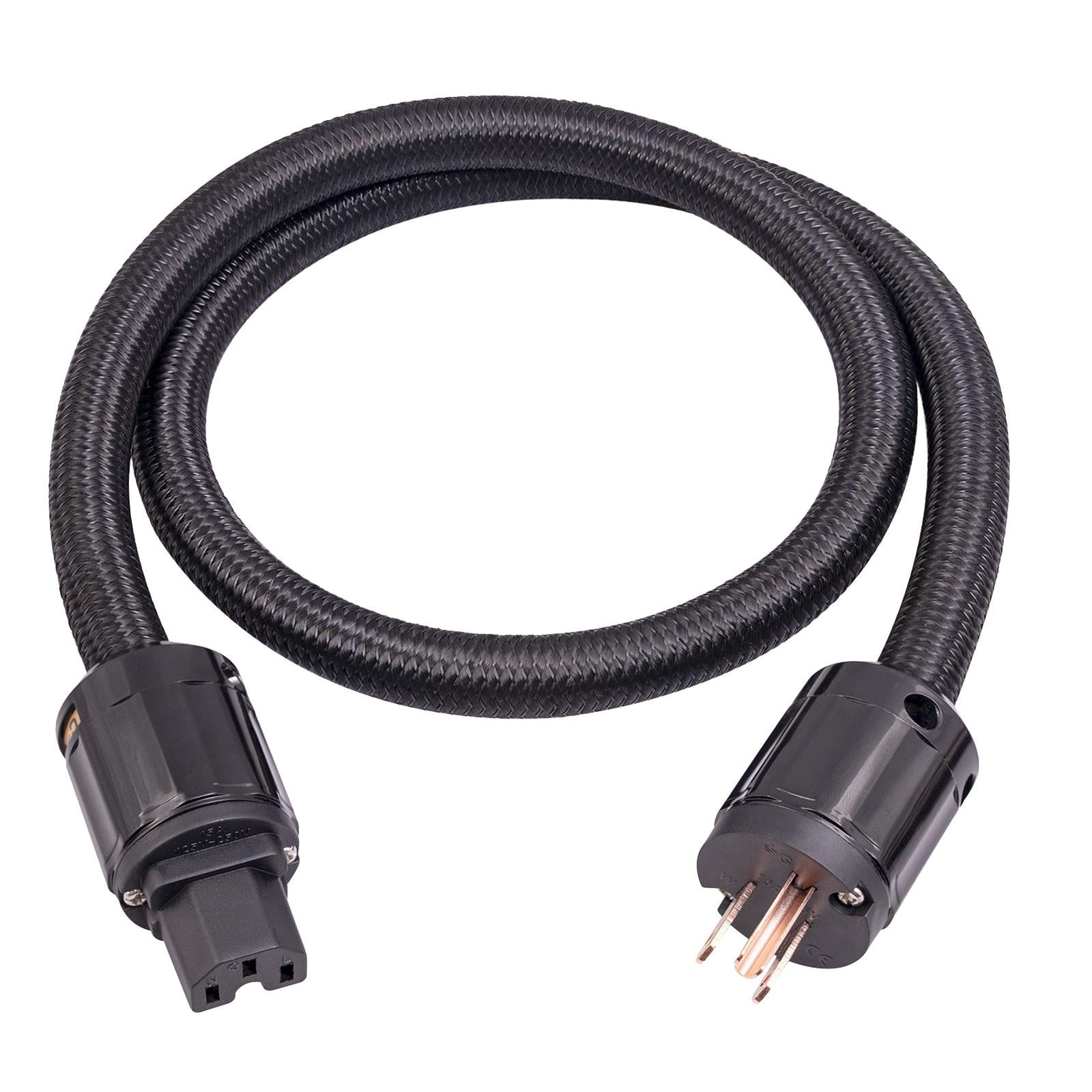 HiFi Power Cable Audio Power Cable 3prong HiFi Audiophile Power Cord 1M ...
