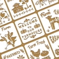 1Set Large Plastic Reusable Drawing Painting Stencils Templates for ...