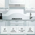Zomagas 30 Inch Under Cabinet Range Hood, 230 CFM, Stainless Steel, LED ...
