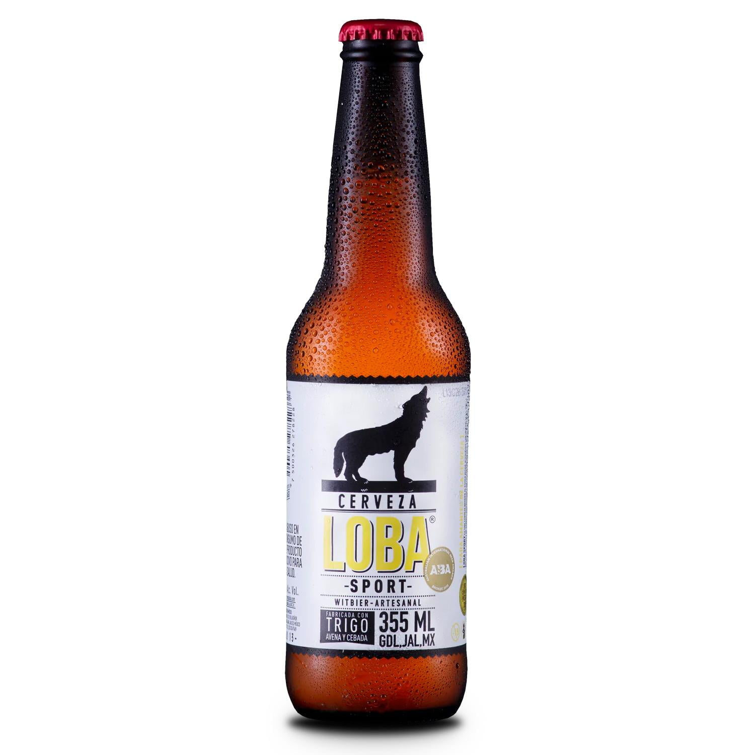 Pack de 24 Cerveza Loba Sport Botella 355 ml 1 Loba Sport Botella ...