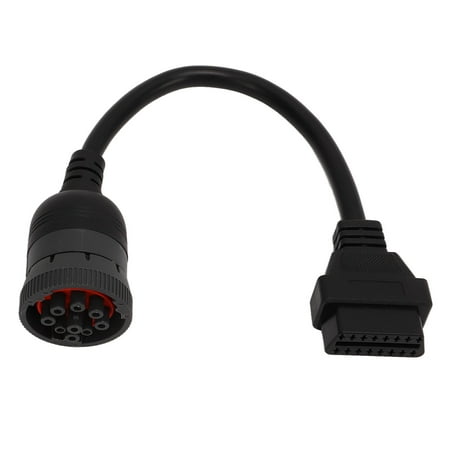 J1939 Diagnose Interface Adaptor, Flexible 9 Pin To 16pin OBD2 Adapter ...
