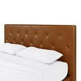 DHP Dakota Upholstered Platform Bed, Full, Camel Faux Leather - Walmart.com