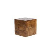 Mid Century Modern Zelda Teak Wood Stool-Ottoman - Walmart.com