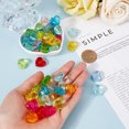 1Set Transparent Acrylic Beads Heart 16.5x18.5x9.5mm Hole: 2mm ...