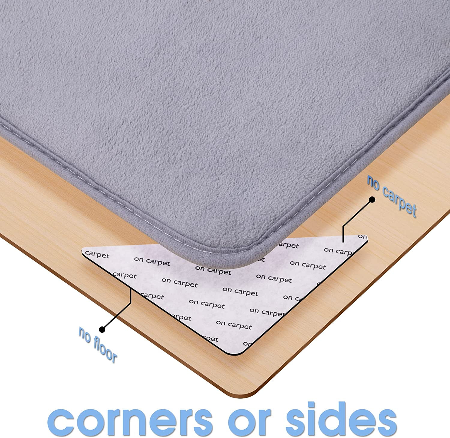 Torubia 8PCS Non Slip Rug Grippers, Rug Pads Grippers, Rug Tape Anti ...