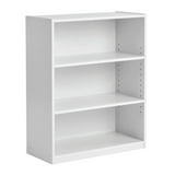 Mainstays 3-Shelf Bookcase with Adjustable Shelves, White - Walmart.com