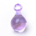 500g Transparent Acrylic Pendants teardrop Mixed Color 22.5x12.5x11.5mm ...