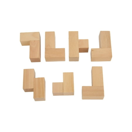 Intelligent Wooden Brain Puzzle Teaser Body Mind Relaxation Brain ...