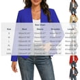 Floleo Women's Collarless Open-Front Blazer, Long Sleeve Straight-Fit ...