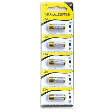 GP 23A 12V Alkaline Replacement Battery 23AE - 5 Pack - Walmart.com
