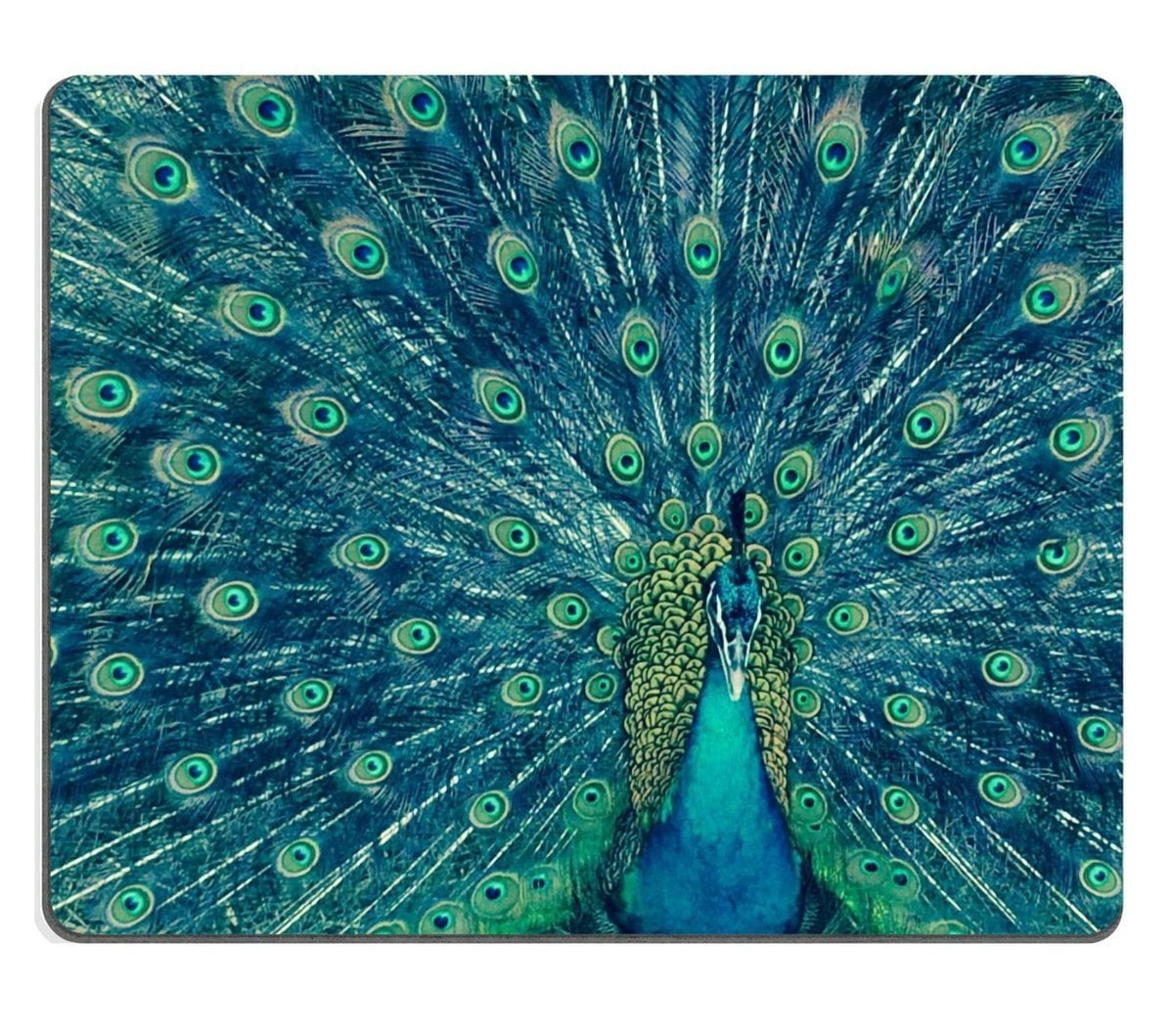 POPCreation A beautiful peacock in blue tone Mouse pads Gaming Mouse ...