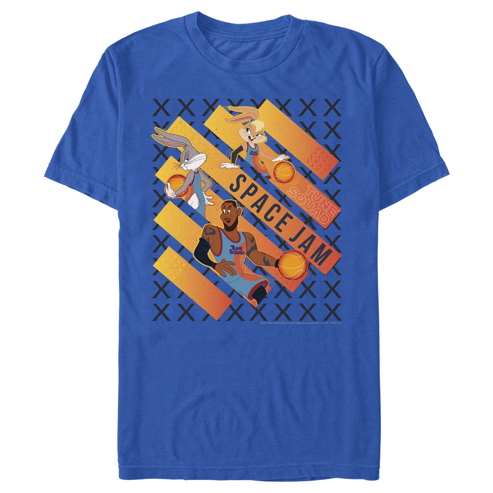 Buy Mens Space Jam: A New Legacy Tune Squad Stars Graphic Tee Royal ...