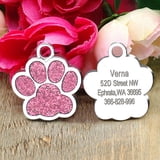 Pet Artist PAW Pet Dog Tags Glitter Personalized Cat Puppy ID Tag ...