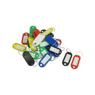 Plastic Key ID Tags Name Card Labels Keyring Keychain White 10pcs ...