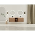 LHYY 68''Wall-Mounted Bathroom Vanity with White Ceramic Sink and ...