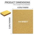 50 PCS 1/4 Sandpaper Sheets, 80/120/150/220/320/400 Grit Sandpaper ...