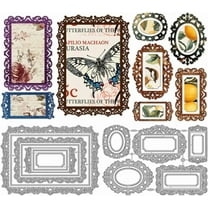 Steampunk Frame Cutting Dies for DIY Scrapbooking Metal Frame Corner ...