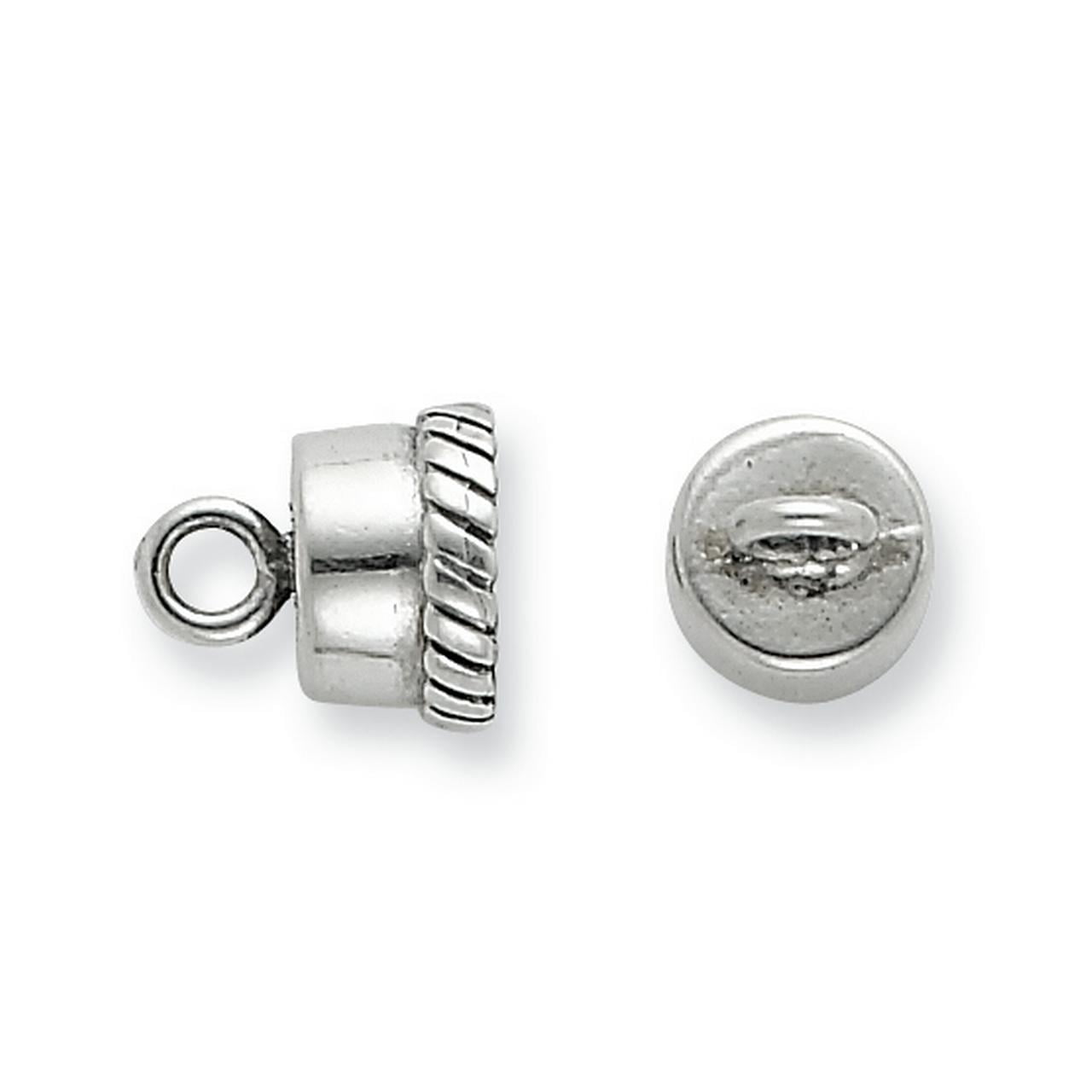 Sterling Silver 9.8 x 7.6mm Magnetic Clasp - Walmart.com