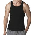 Different Touch Men's Big and Tall 6 Pack Ribbed Cotton Tank Tops ...