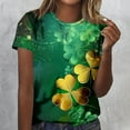 AUNVITO Women's St. Patrick's Day T-Shirt Casual Fit Round Neck Short ...