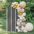 Arch Backdrop 5 Ft, Black Stripes Spandex Stretch Fitted Arch Cover ...