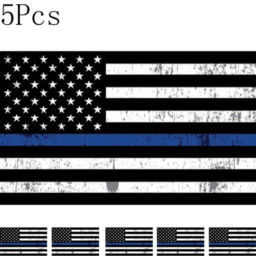 Czzoypi Thin Blue Line Sticker Code 4,Thin Blue Line Flag Car Decal ...