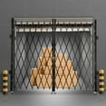 Double Folding Security Gate, 360° Rolling Door Gate 6-1/2'H x 12'W ...