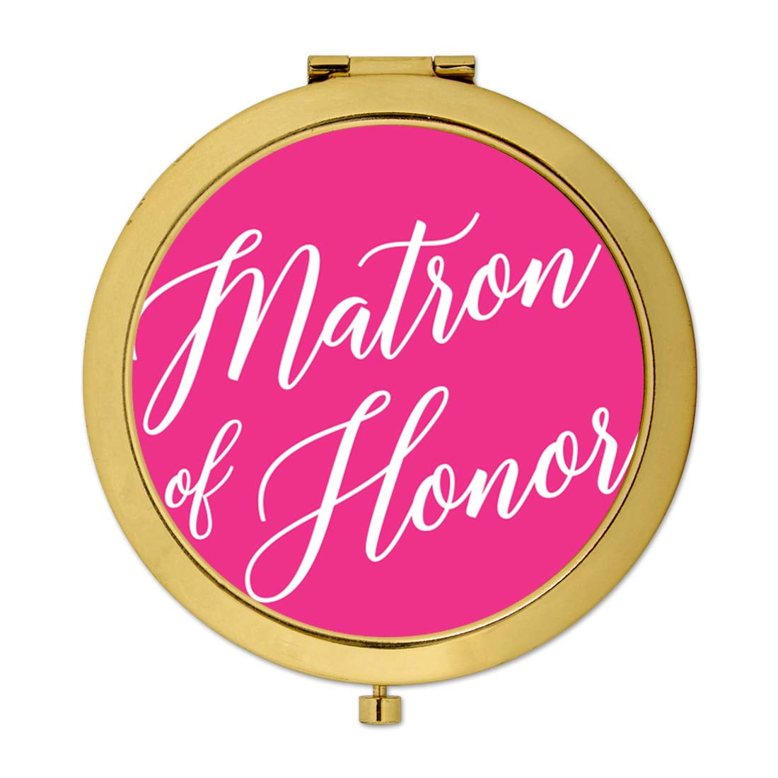 Koyal Wholesale Gold Compact Mirror Matron of Honor Wedding Gift ...