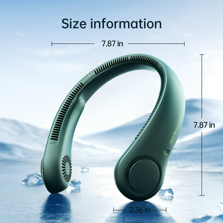 Portable Personal Fan JISULIFE Portable Neck Fan - 5 Speed Hands-Free ...
