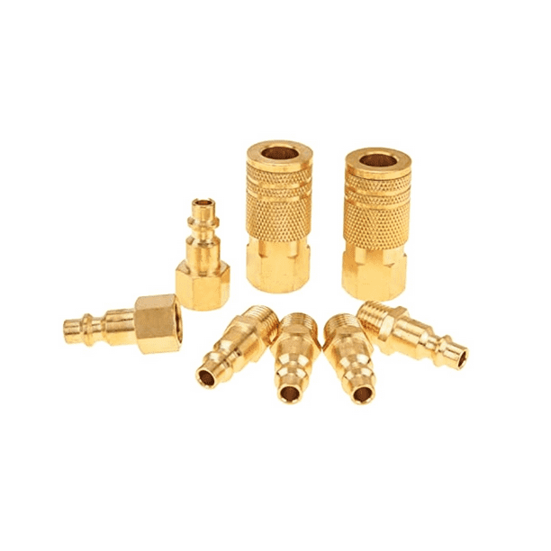 Qtmnekly 8-Piece Air Coupler and Plug Kit Quick Connector Air Fittings ...