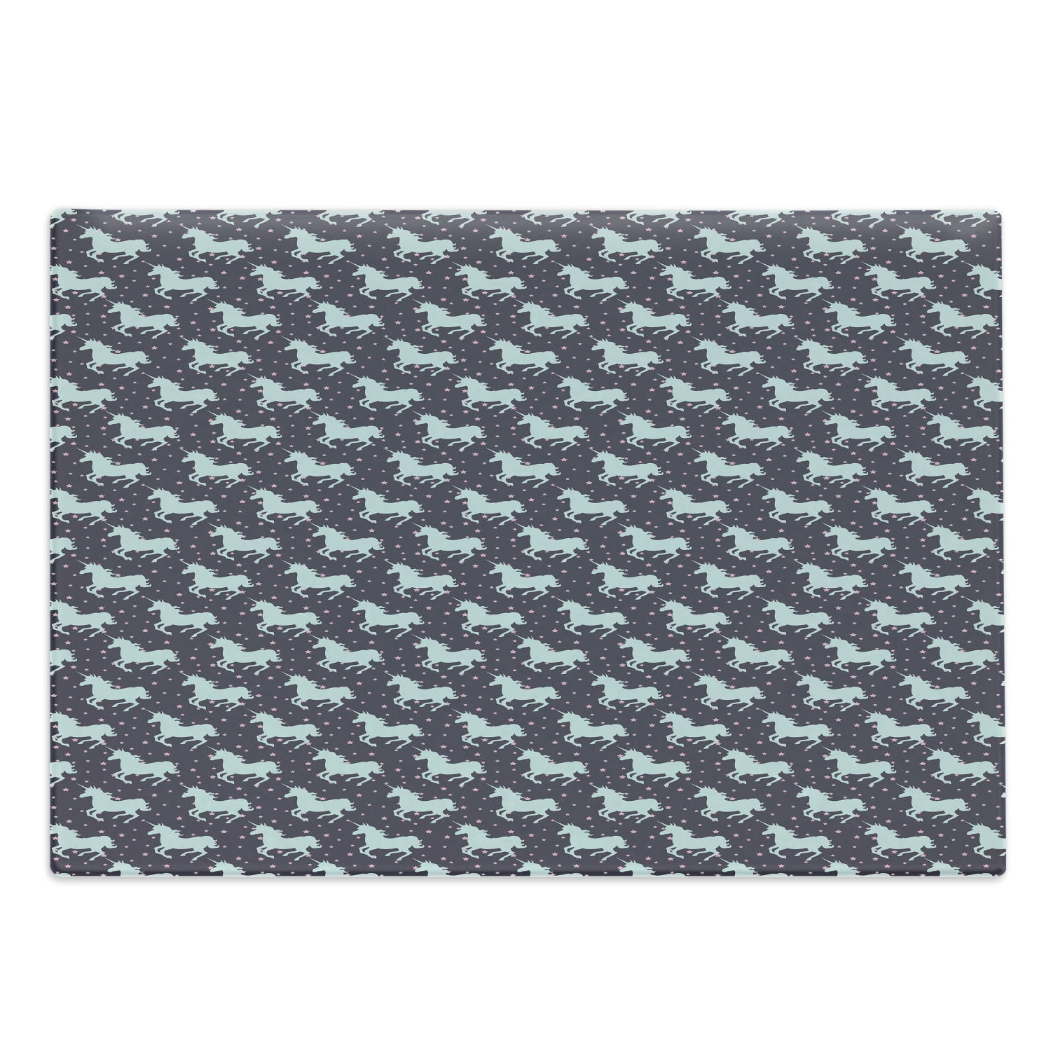 Abstract Cutting Board, Galloping Unicorn Silhouettes in Space Soft ...