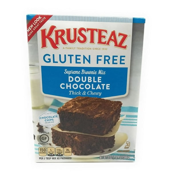 Krusteaz Gluten Free Double Chocolate Brownie Mix Pack of 3 - Walmart.com