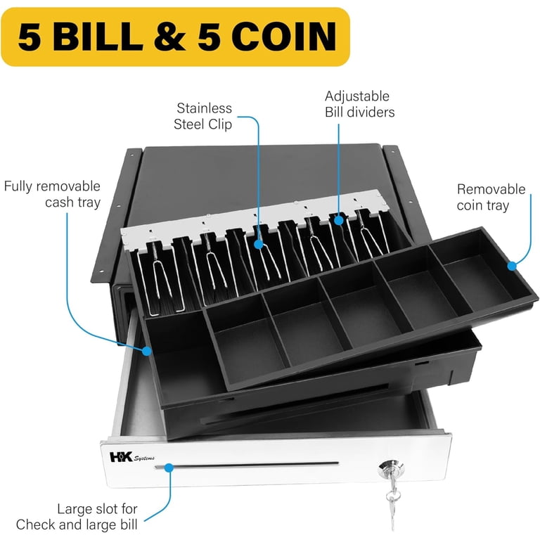 Business Cash Management HK SYSTEMS 16 Inch Heavy Duty Manual Cash ...