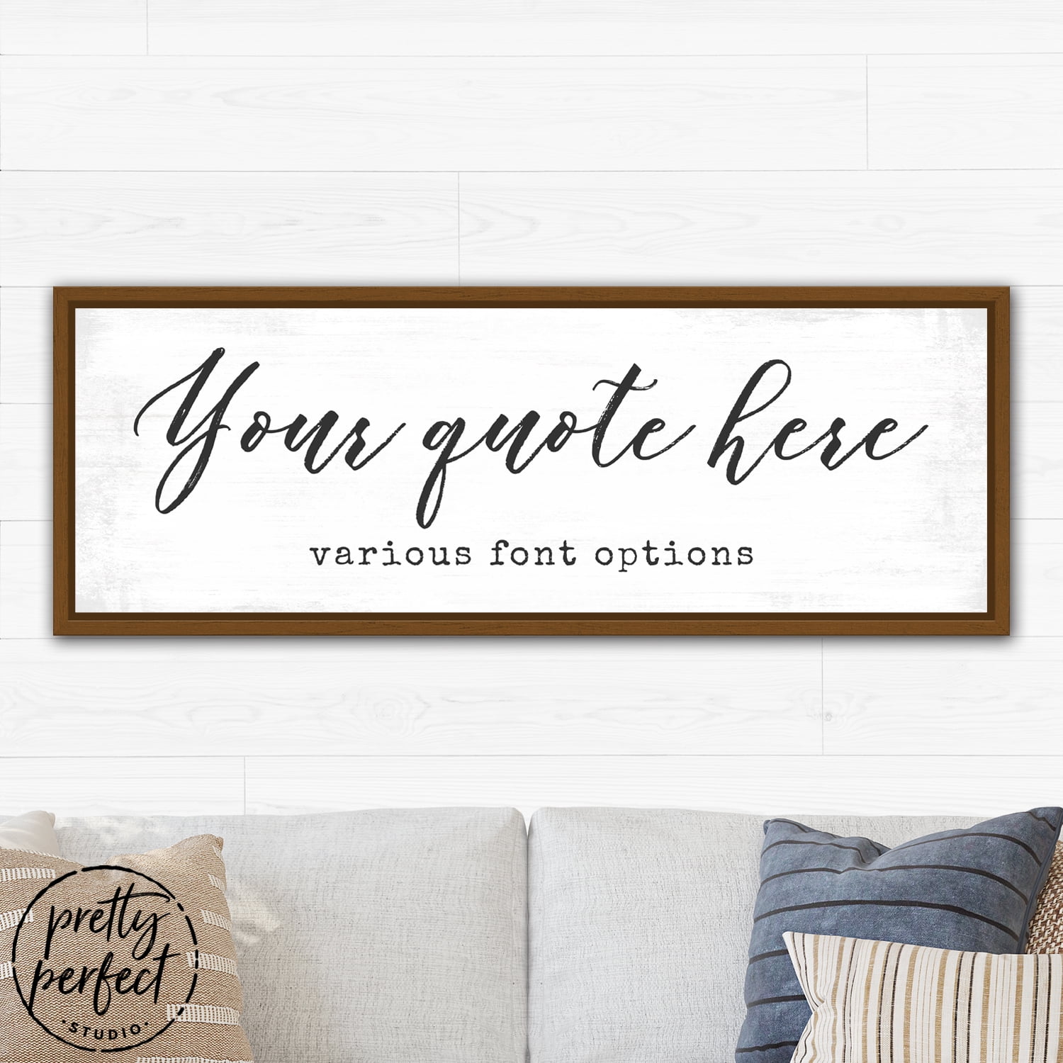 Pretty Perfect Studio Create Your Own Custom Canvas Quote Sign on Wall ...