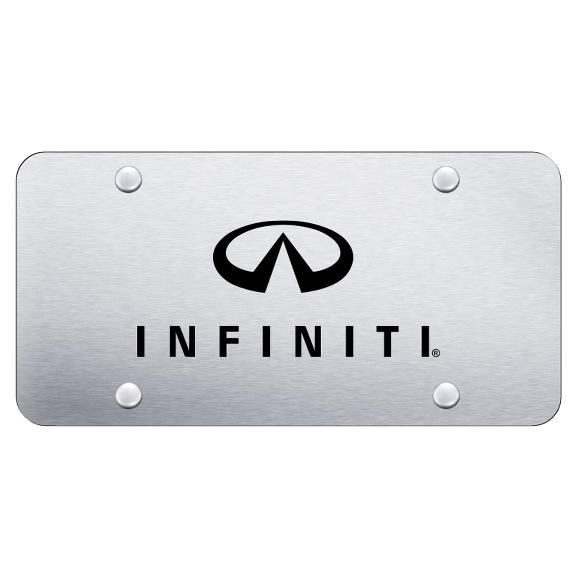 Infiniti Laser Etched Logo License Plate (Chrome) - Walmart.com