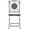 vidaXL Patio Bistro Set 3 Piece Patio Round Table Set Ceramic Tile ...