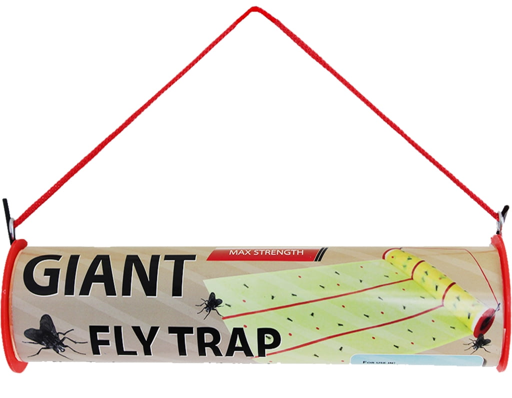W4W Giant Sticky Fly Trap Roll - MAX Strength - Outdoor/Indoor - Non ...