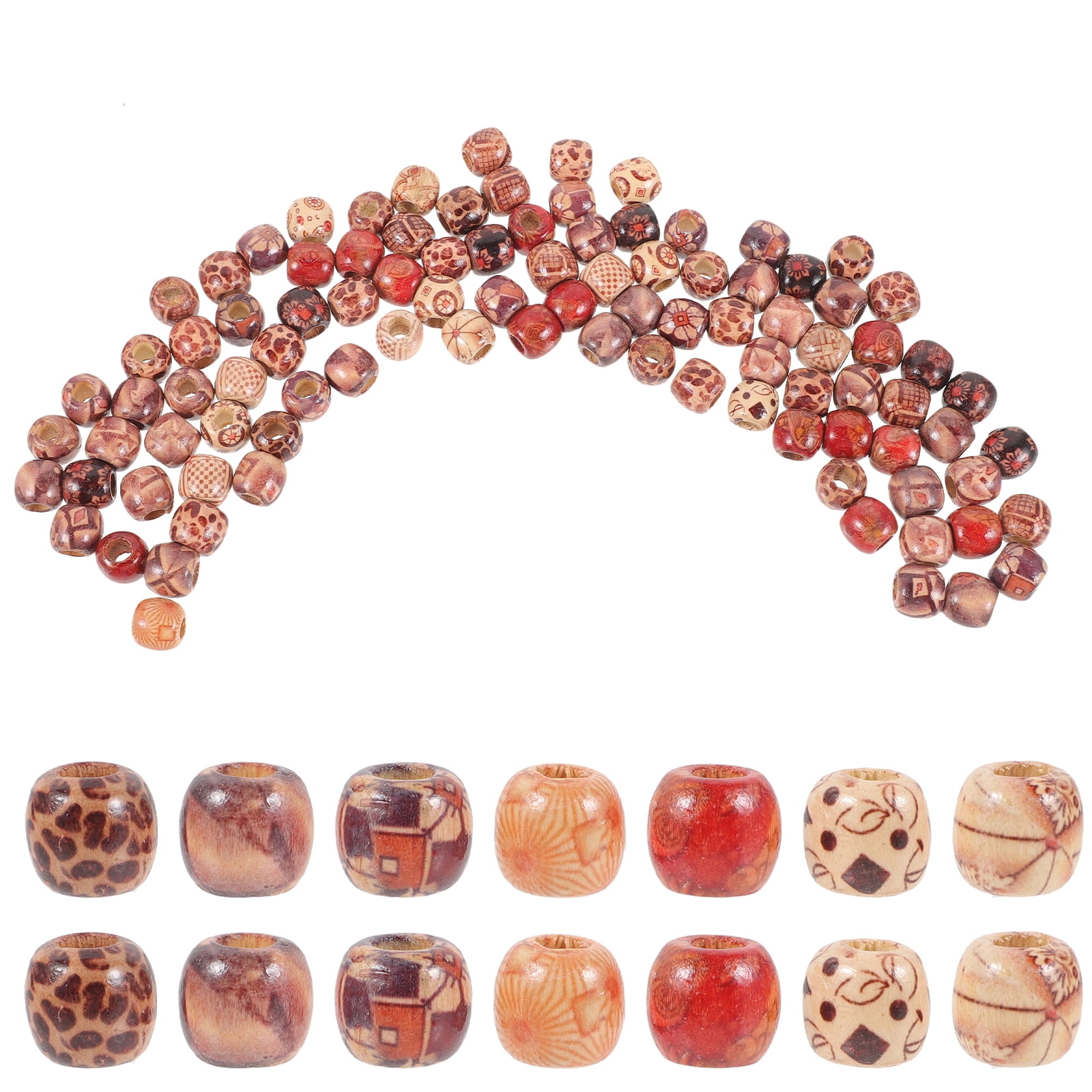 Click here for Hcyz 100pcs Hair Beads Wood Beads Hair Braids Drea... prices