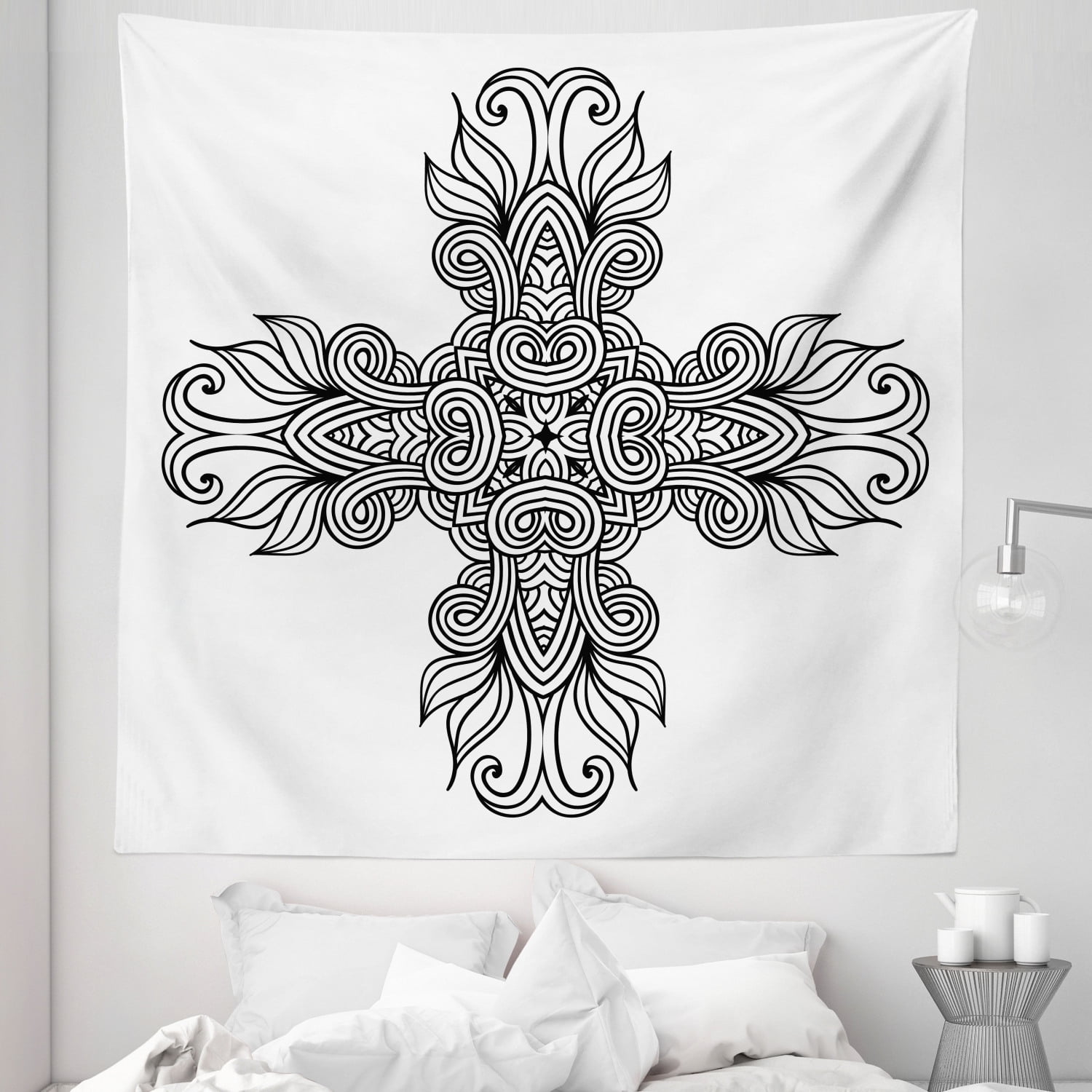 Irish Tapestry, Royal Old Celtic Knot Pattern with Curled Lace Leaf ...