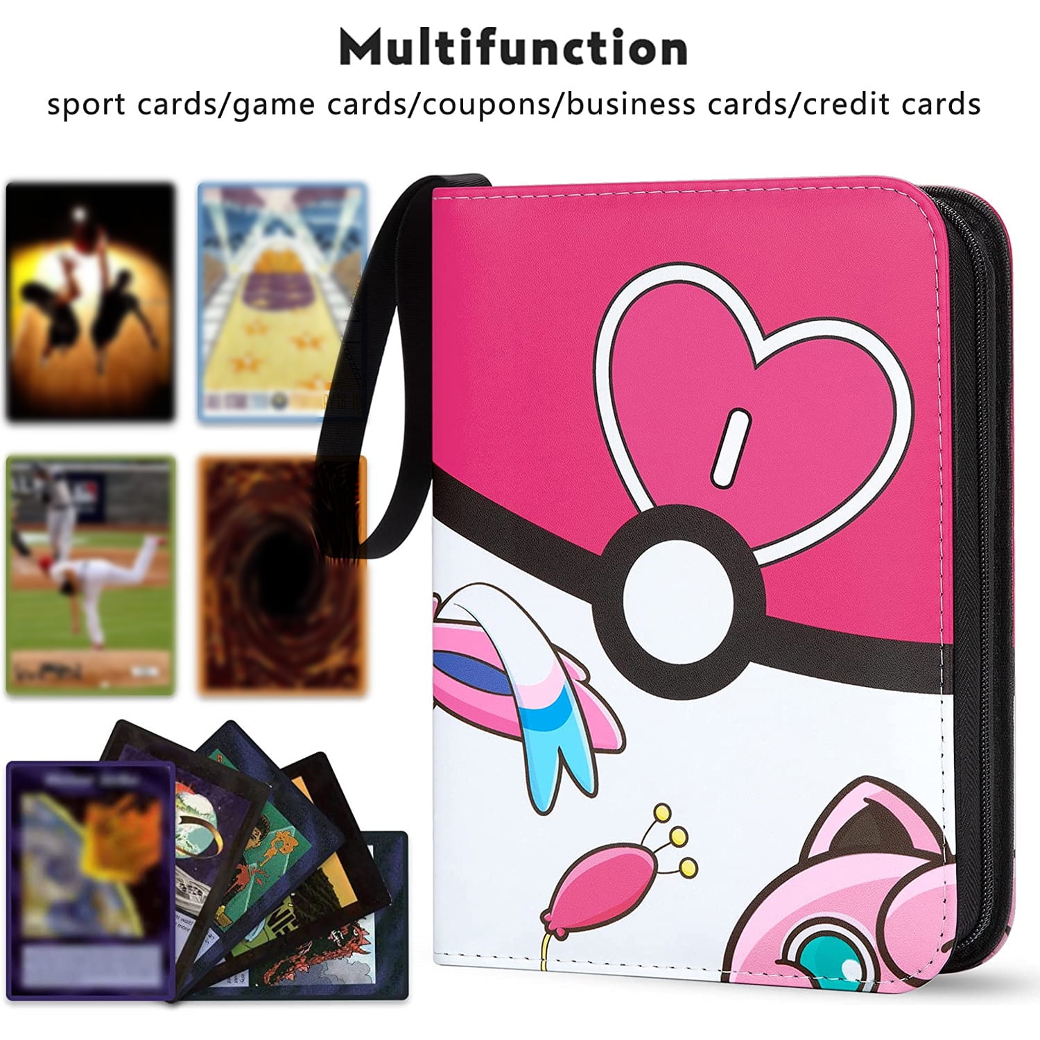 400 Pockets Cards Holder Binders, Game and Sports Cards Holders for ...