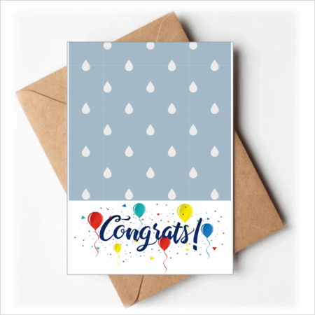 Rain Drip Weather Cloud Pattern Wedding Cards Congratulations Greeting ...