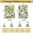 5 lbs Green Decorative River Rocks, 2-3 Inch Jade Pebbles for Indoor ...