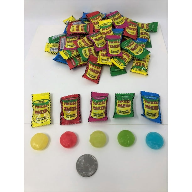 Toxic Waste Hazardously Sour Candy 2 pounds wrapped - Walmart.com ...