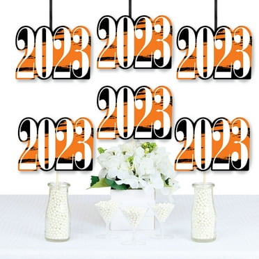 Big Dot of Happiness Funny Orange Graduation Party Photo Booth Props ...