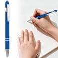 2 in 1 Retractable Ballpoint Pen with Stylus Tip, Metal Pen for Touch ...